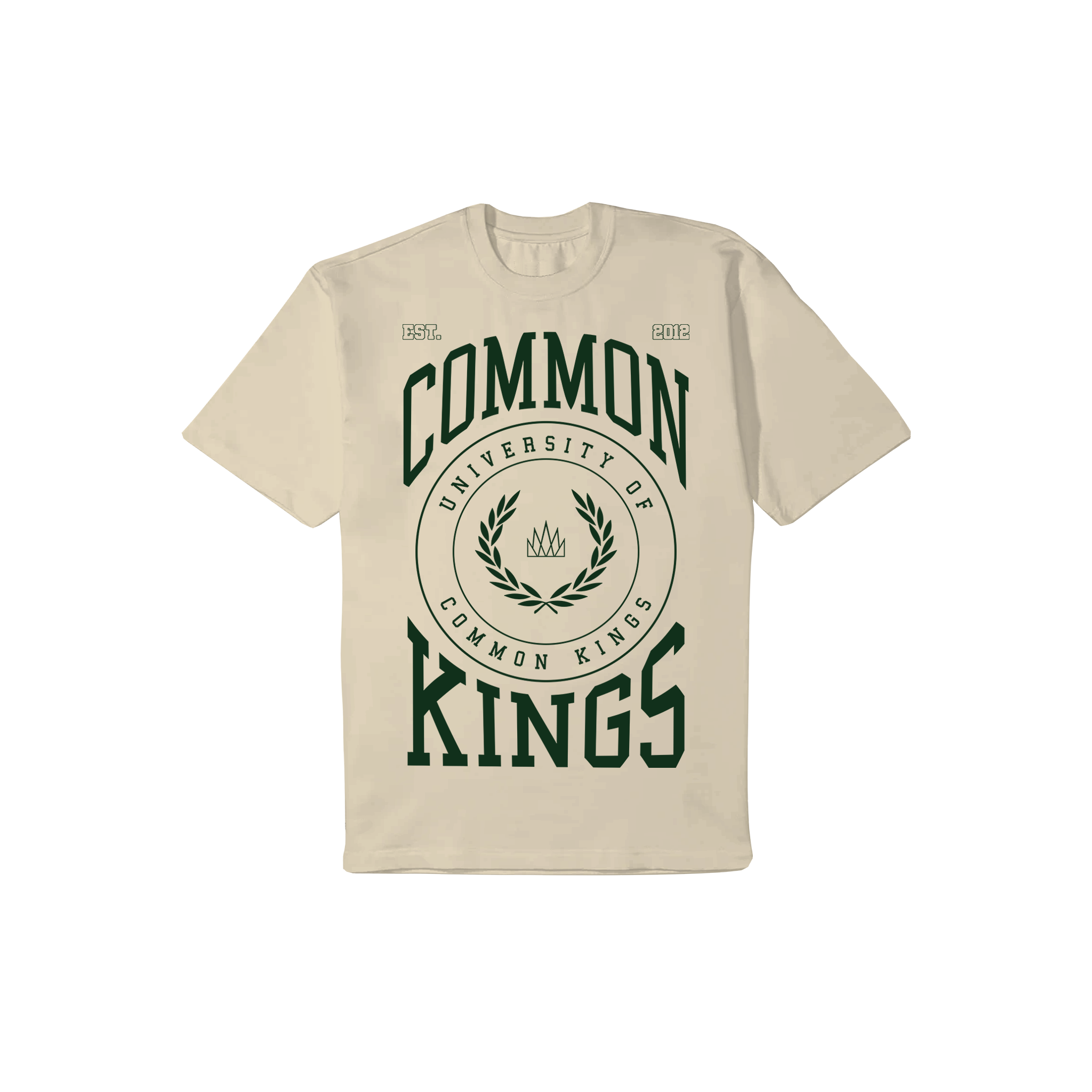 University Puff Tee - Matcha & Cream – Common Kings Merch